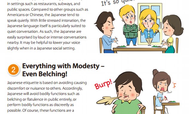 What does burping mean in Japan?