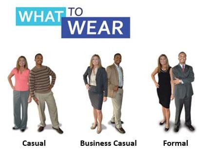 What does casual dress mean for a restaurant?
