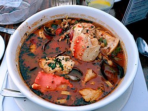What does cioppino mean in Spanish?