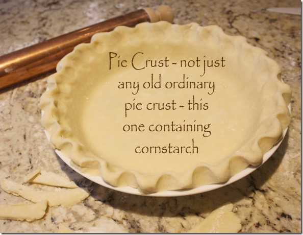 What does cornstarch do in a crust?