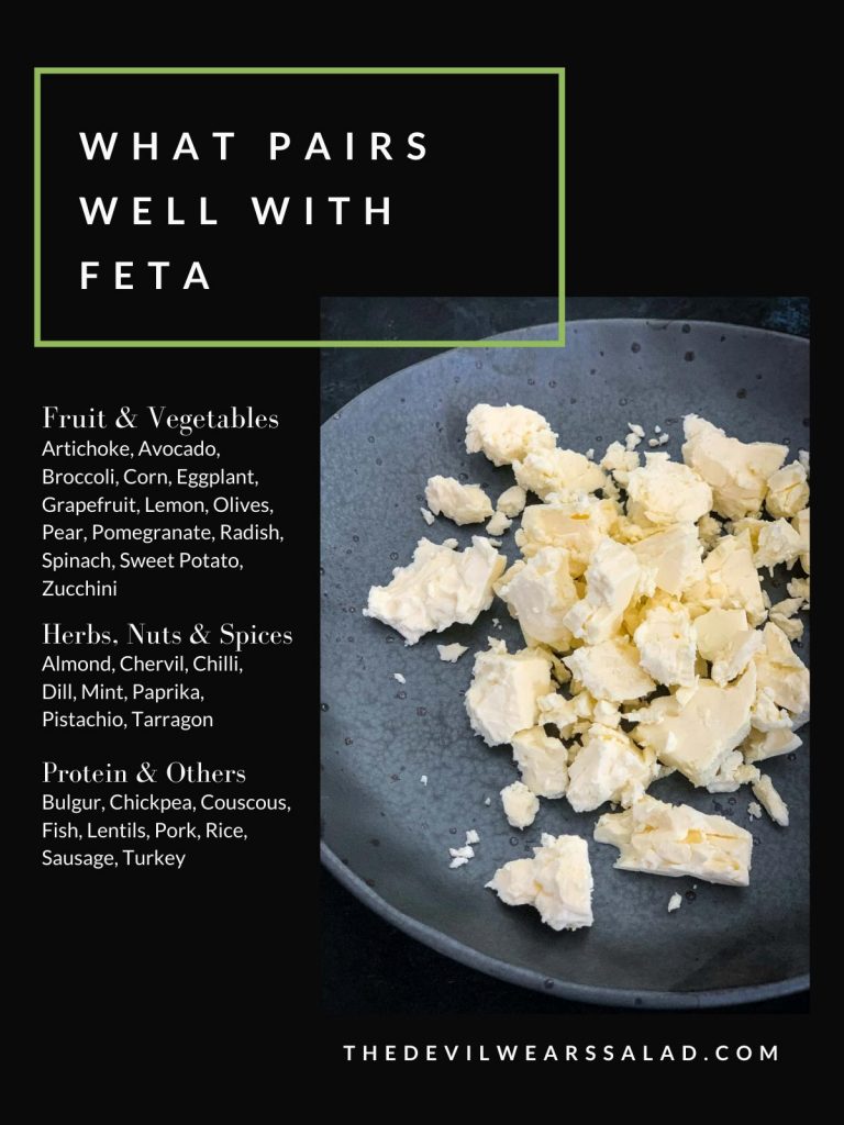 What does feta taste good with?