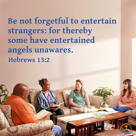 What does God say about entertaining strangers?