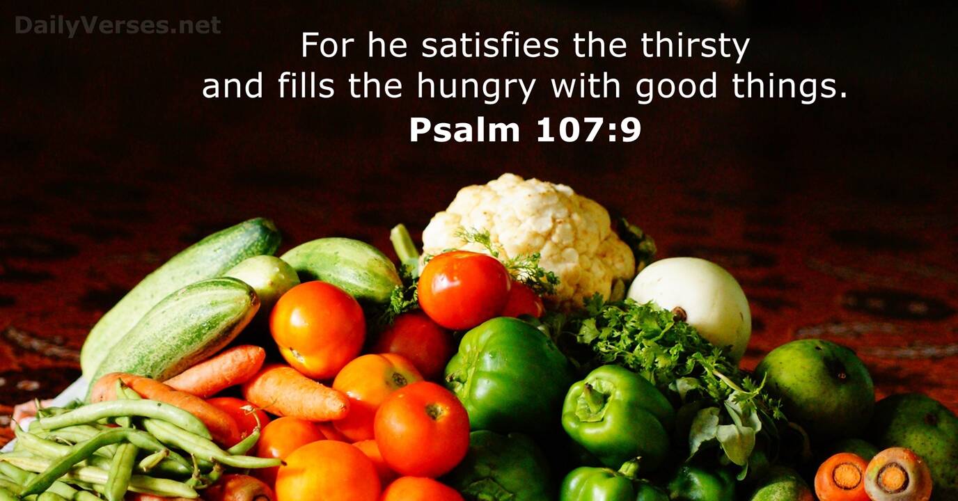 What does God say in the Bible about food?