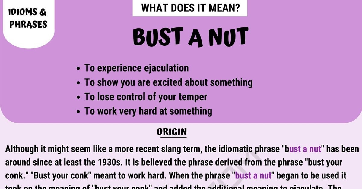 What does going nuts meaning in slang?