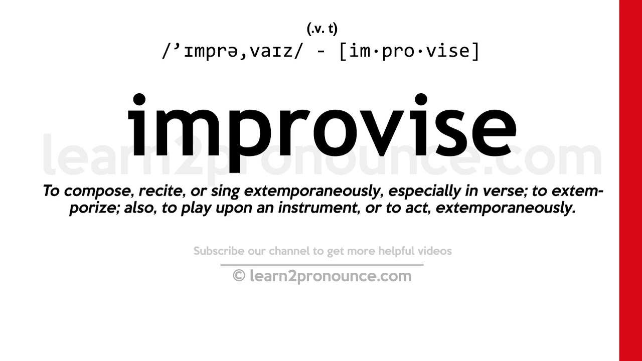 What does im mean in improvise?