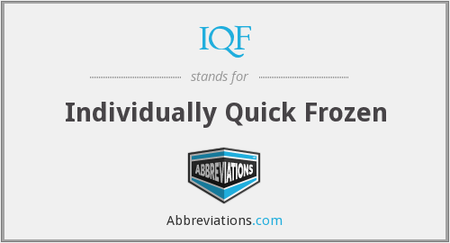 What does IQF stand for?