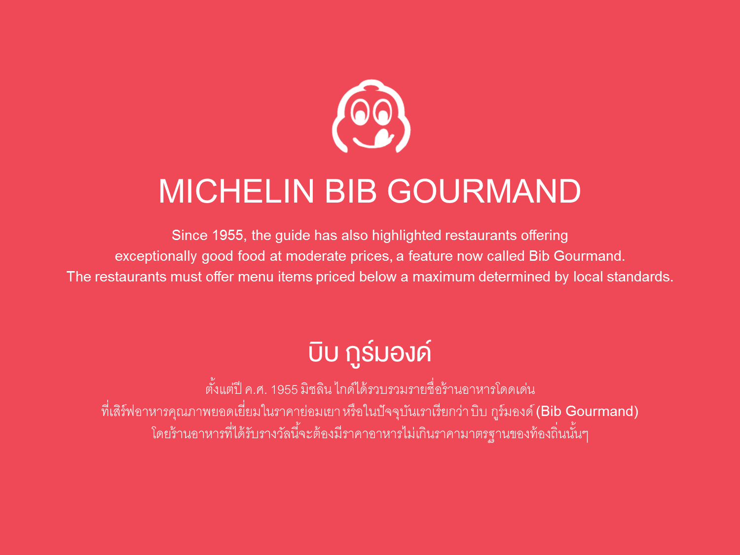 What does it mean to be included in The Michelin Guide?