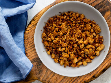What does it mean to crumble tofu?