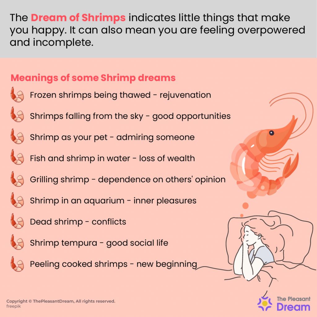 What does it mean to dream about shrimp in the river?