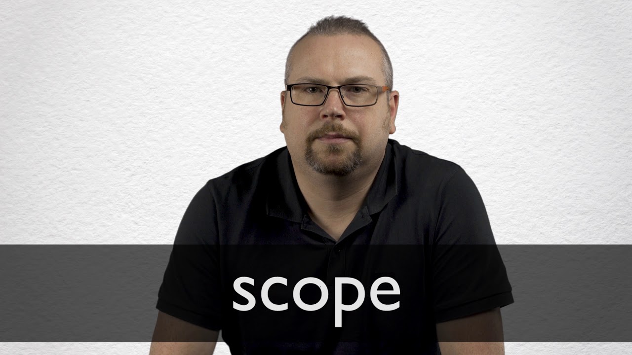 What does it mean to scope someone?