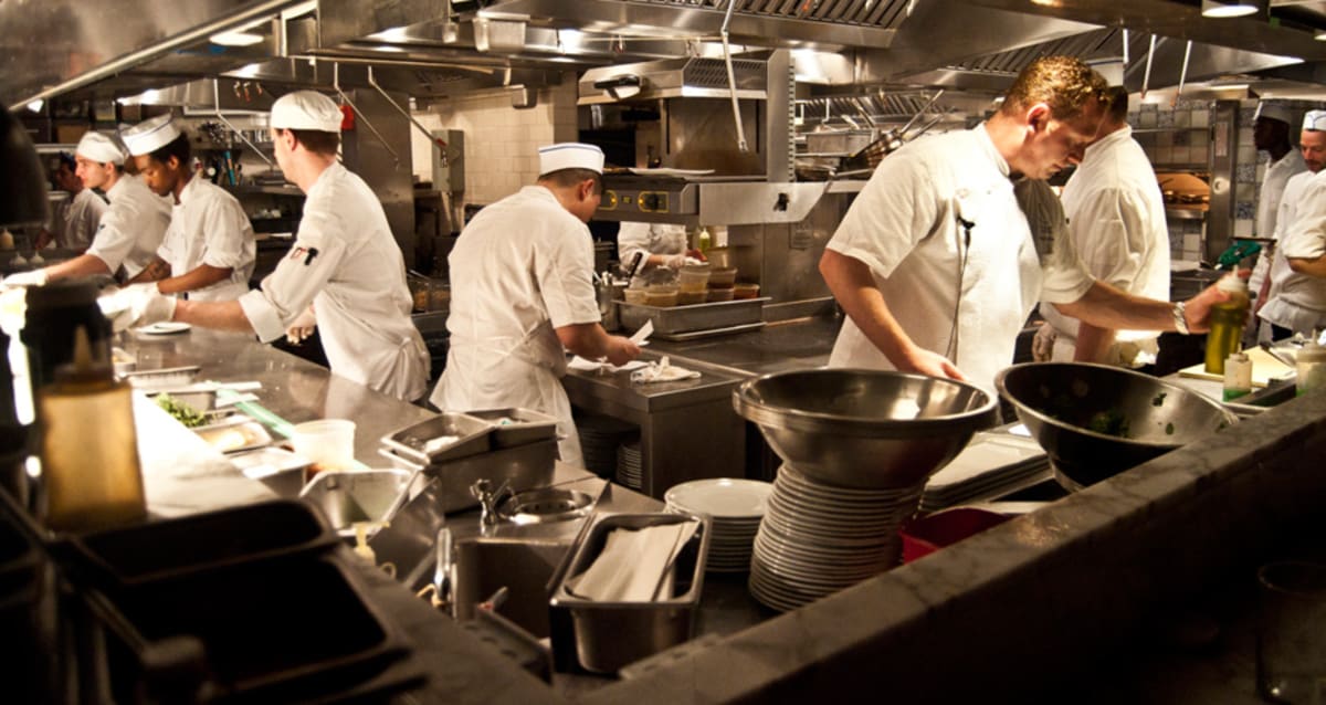 What does it mean when a chef says all day in the kitchen?