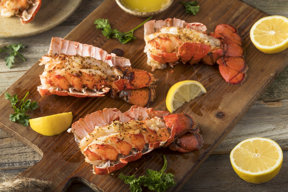 What does it mean when a lobster tail is black?