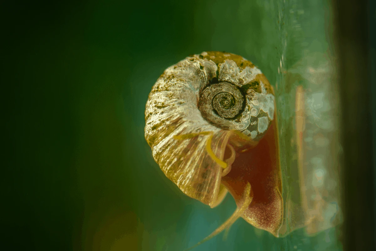 What does it mean when a snails shell turns white?