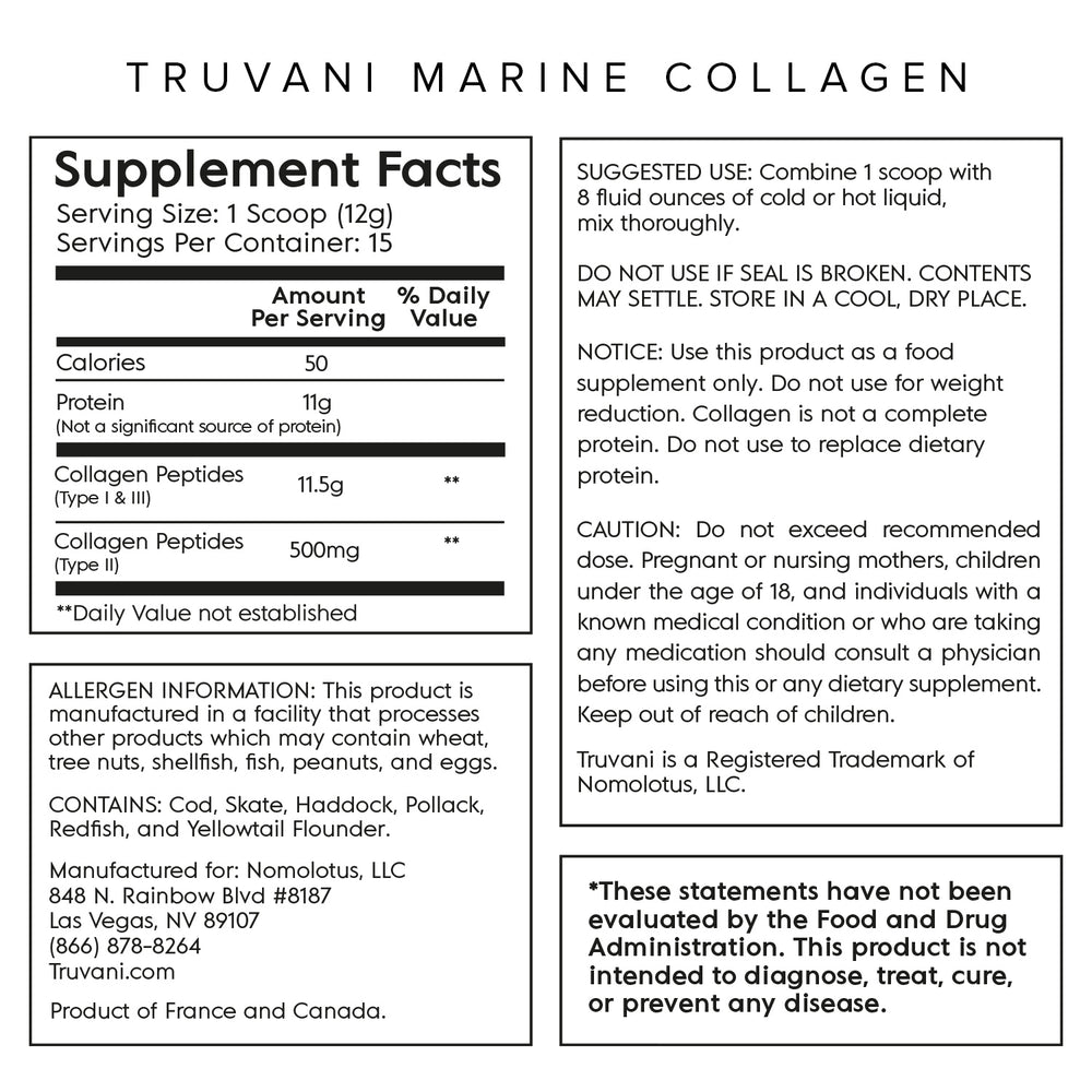 What does marine collagen contain?