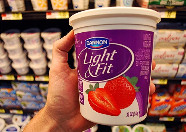 What does nonfat yogurt mean?