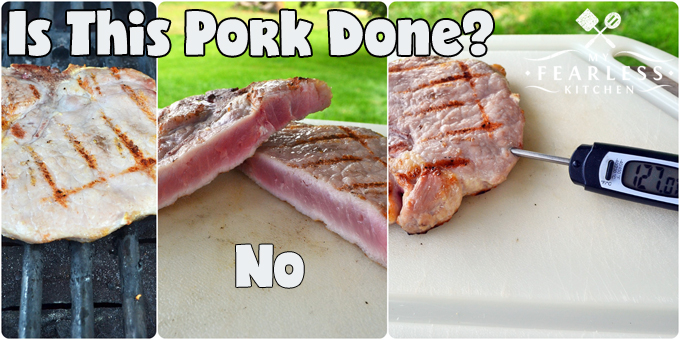 What does overcooked pork look like?