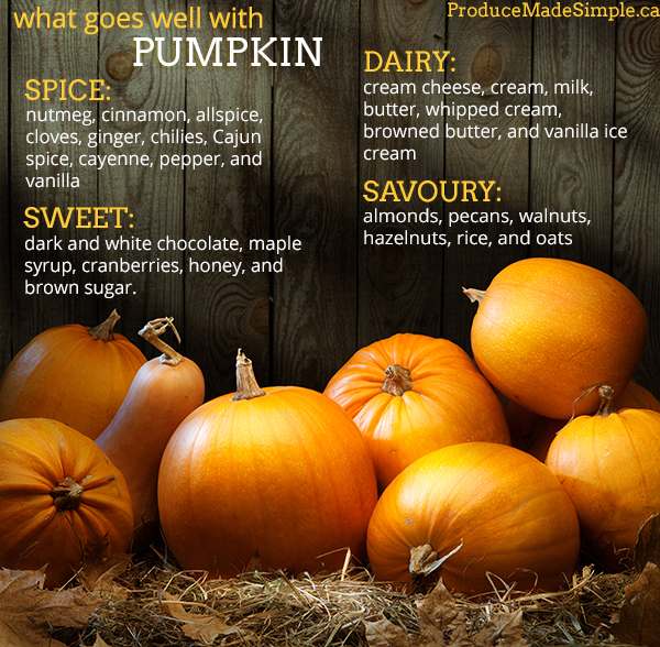 What does pumpkin taste good with?