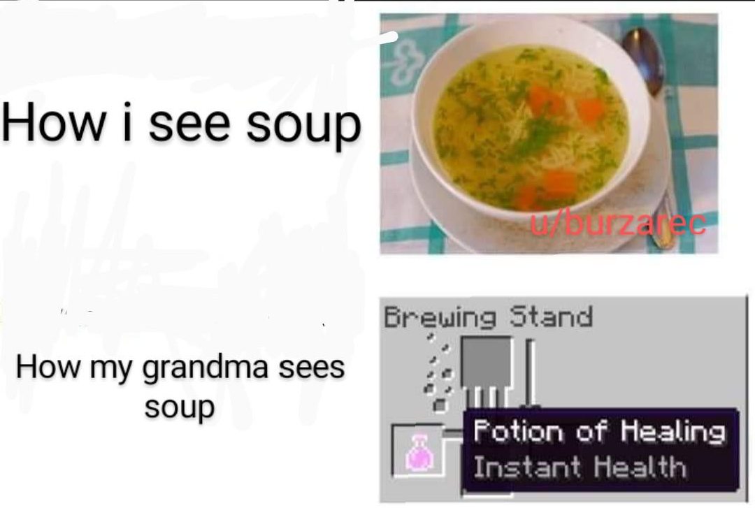 What does she's in the soup mean?