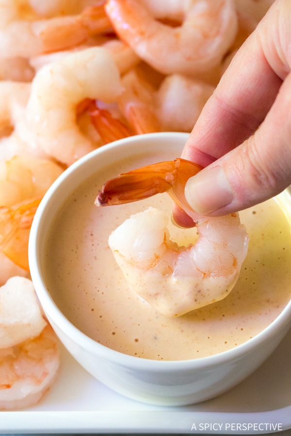 What does shrimp sauce contain?