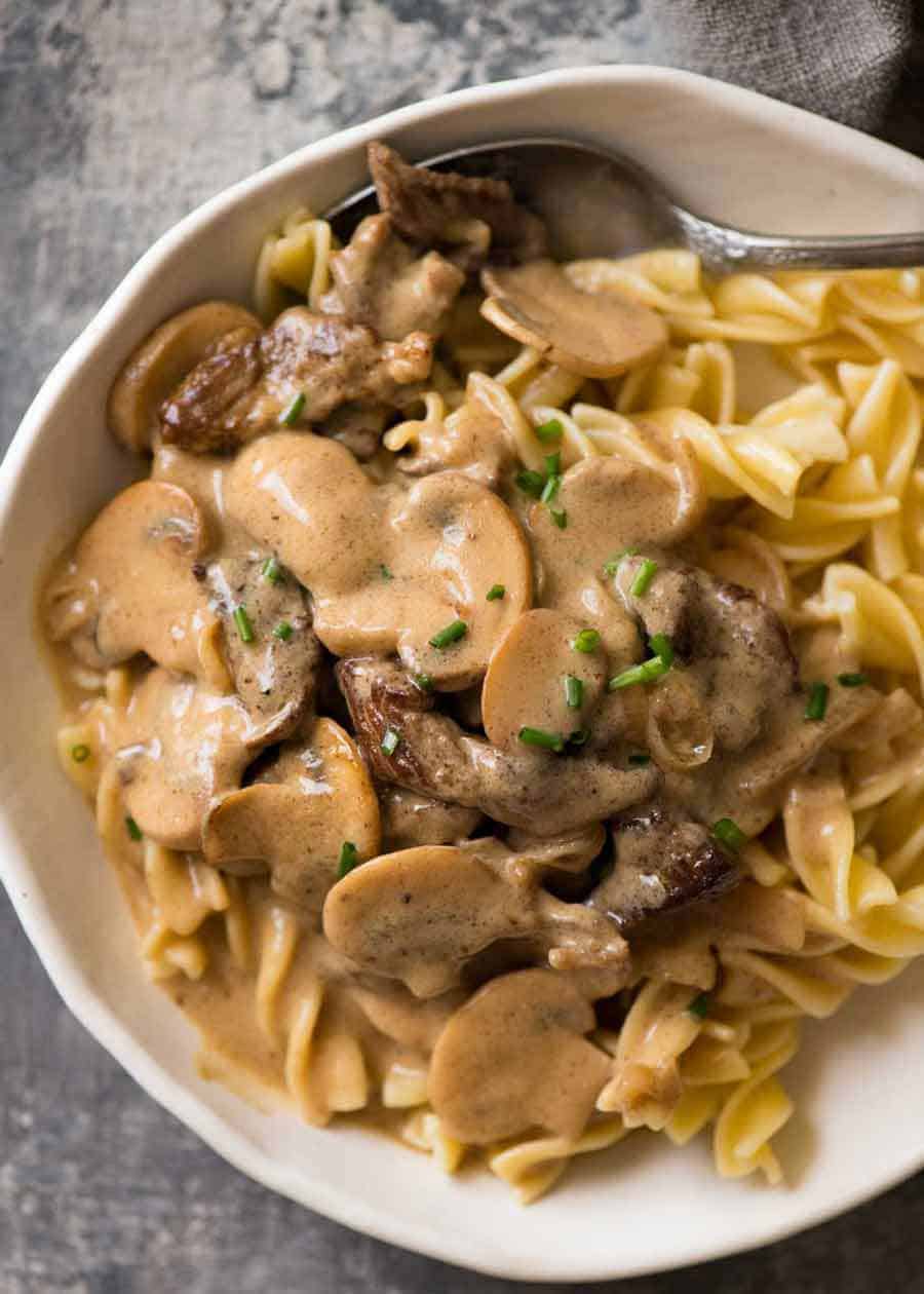 What does stroganoff taste like?