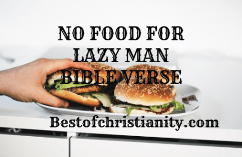 What does the Bible say about no food?