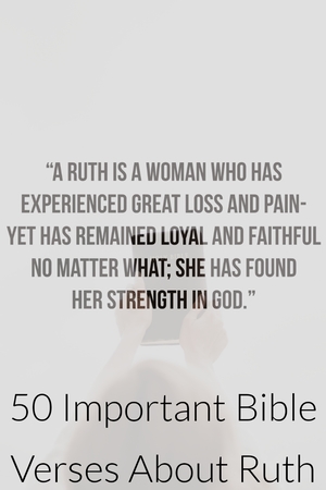 What does the Bible say about Ruth in the Bible?