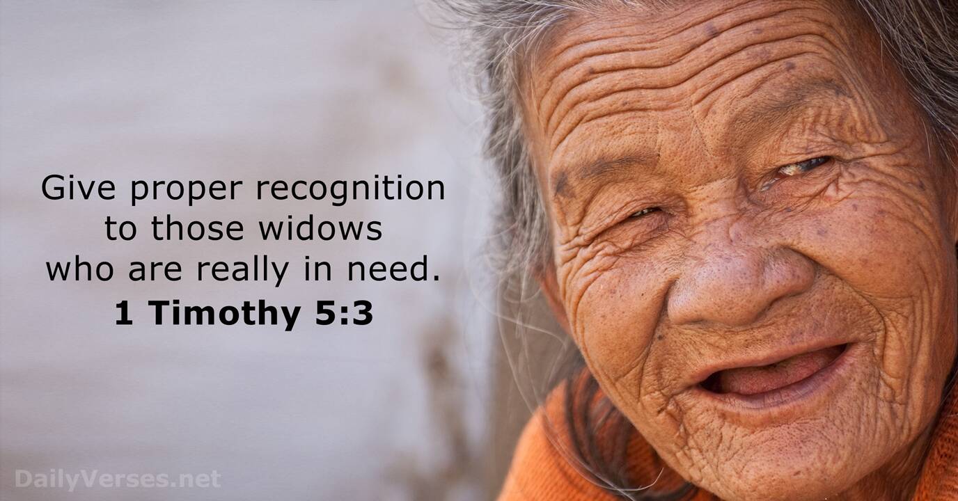 What does the Bible says about widow?