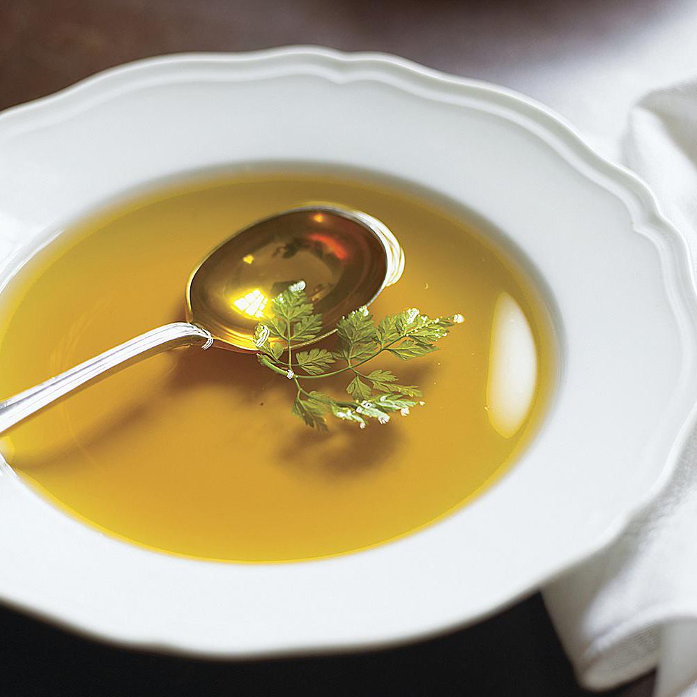 What does the culinary term consommé mean?