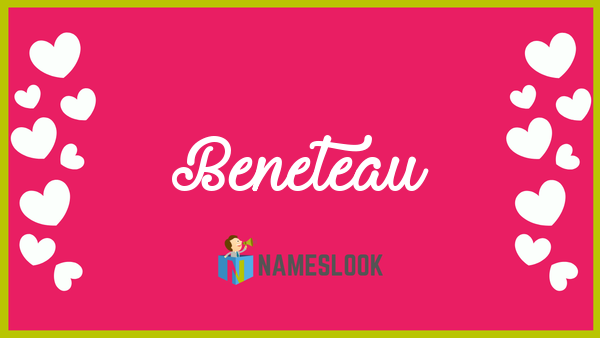 What does the name Beneteau mean?