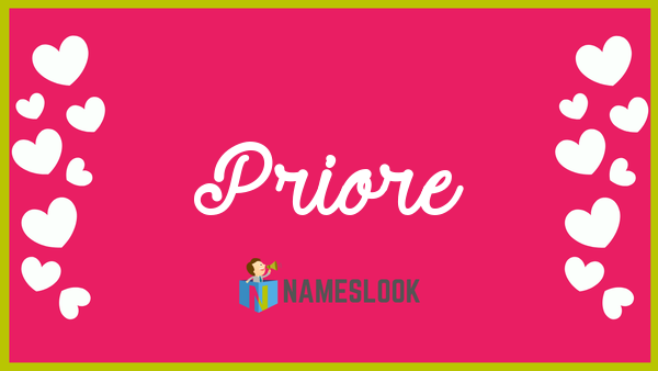 What does the name Priore mean?