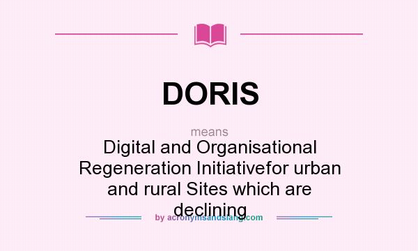 What does the slang Doris mean?