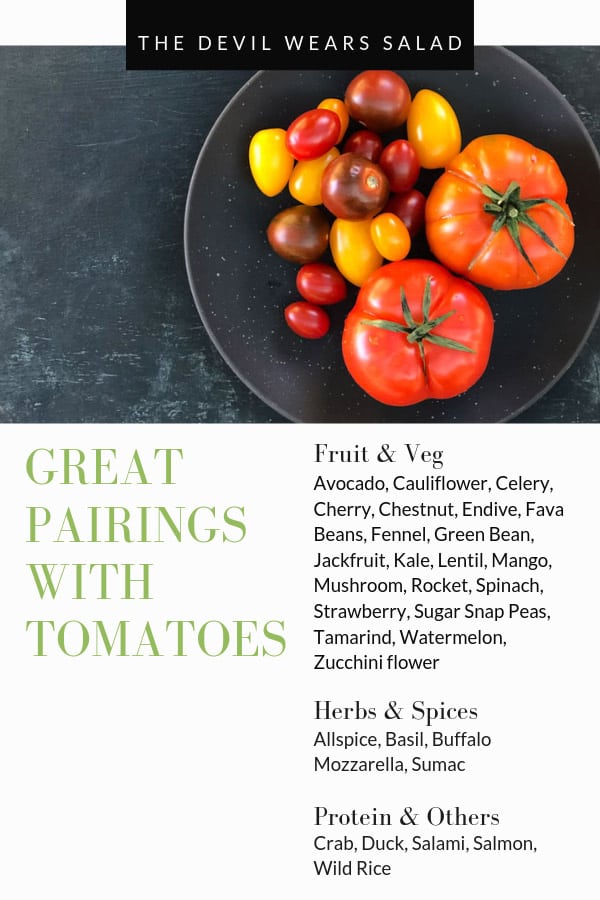 What does Tomato pair well with?