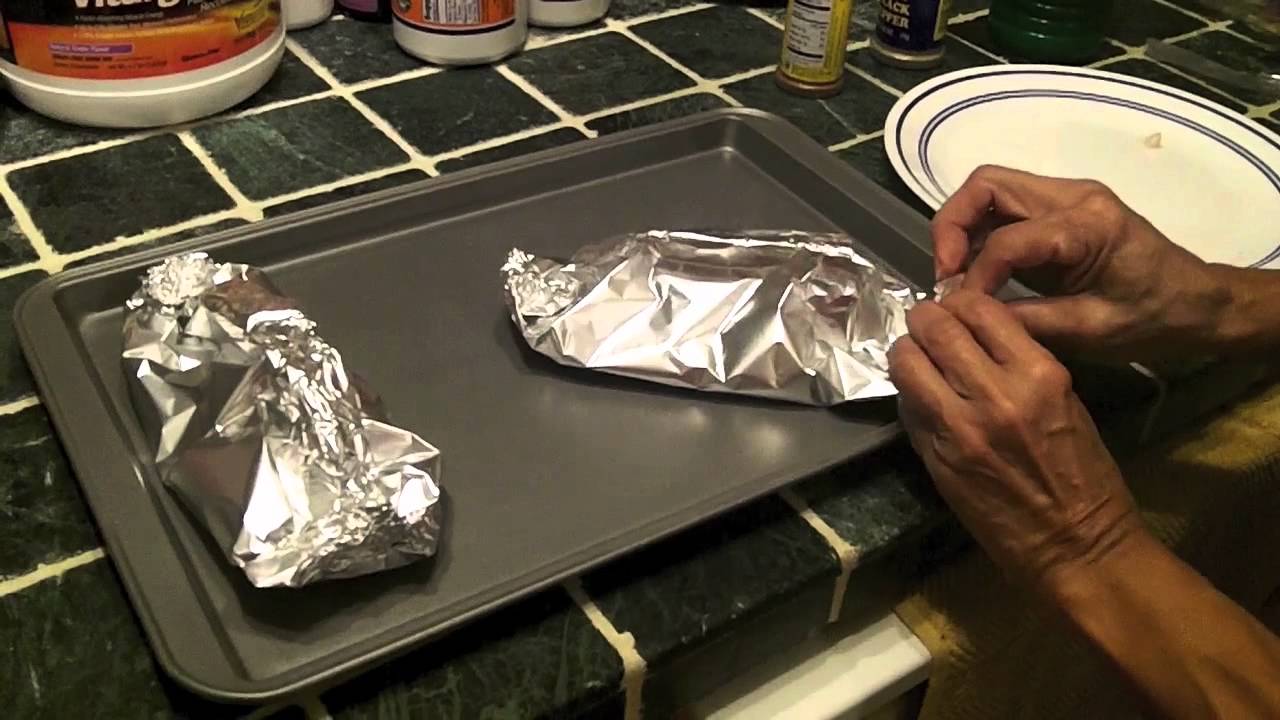 What does wrapping fish in foil do?