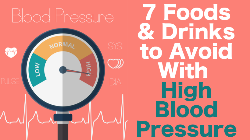 What drinks should I avoid with high blood pressure?