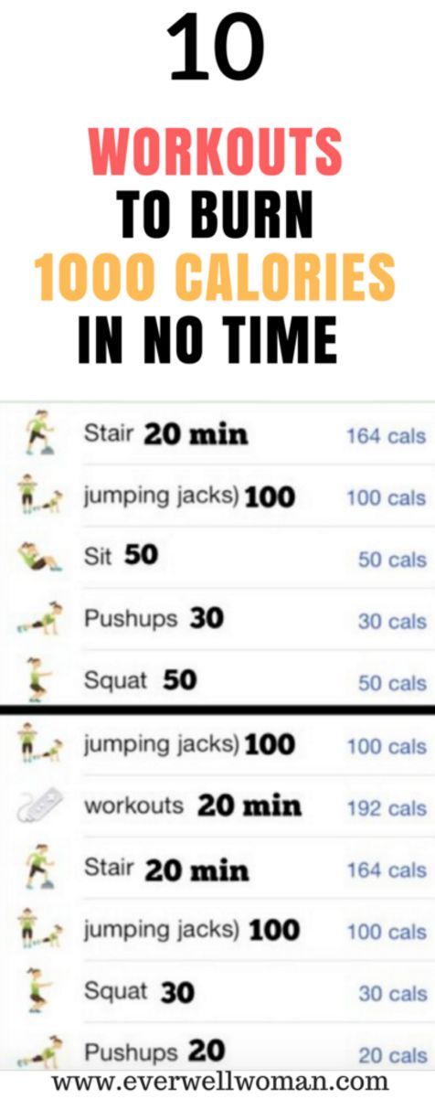 What exercises burn 1000 calories a day?
