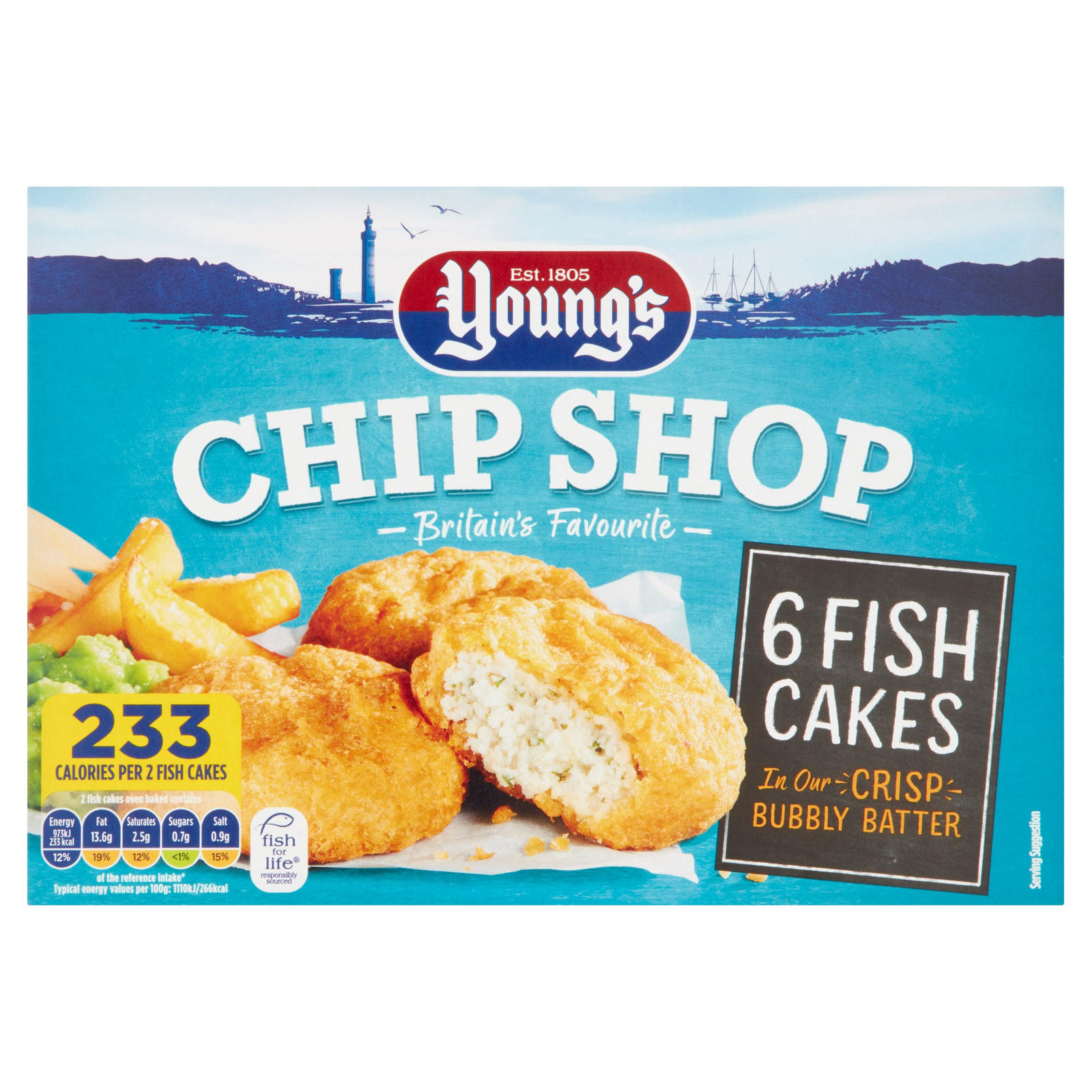 What fish is chip shop fish cake?