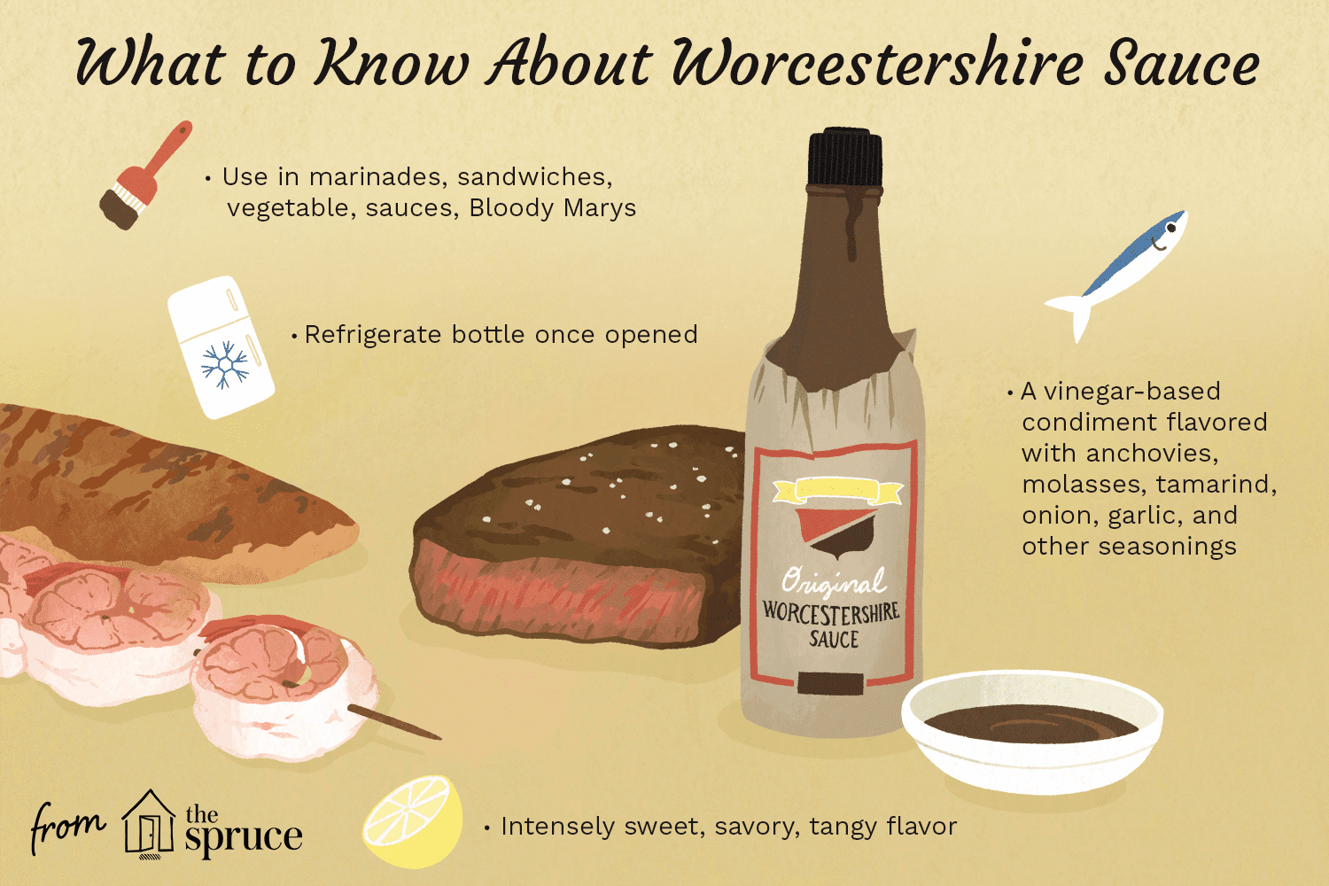 What flavor does Worcestershire sauce have?