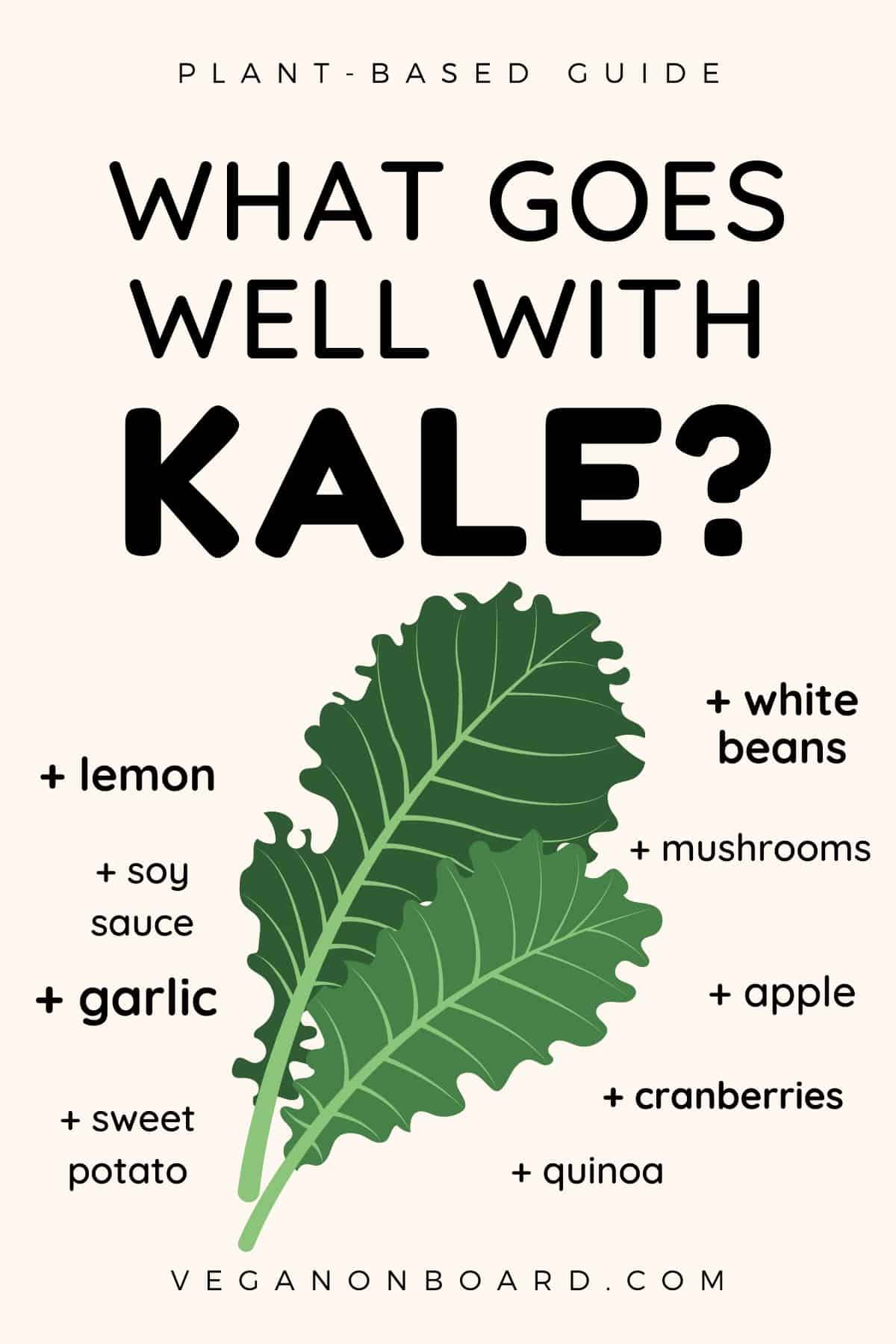 What flavors go with kale?