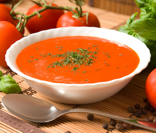 What food category is tomato soup?