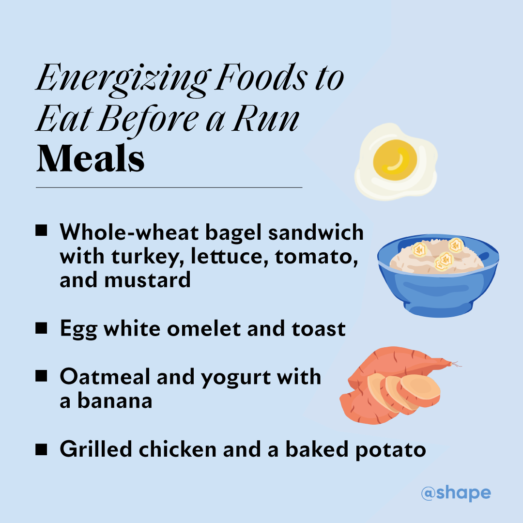 What foods are best before running?