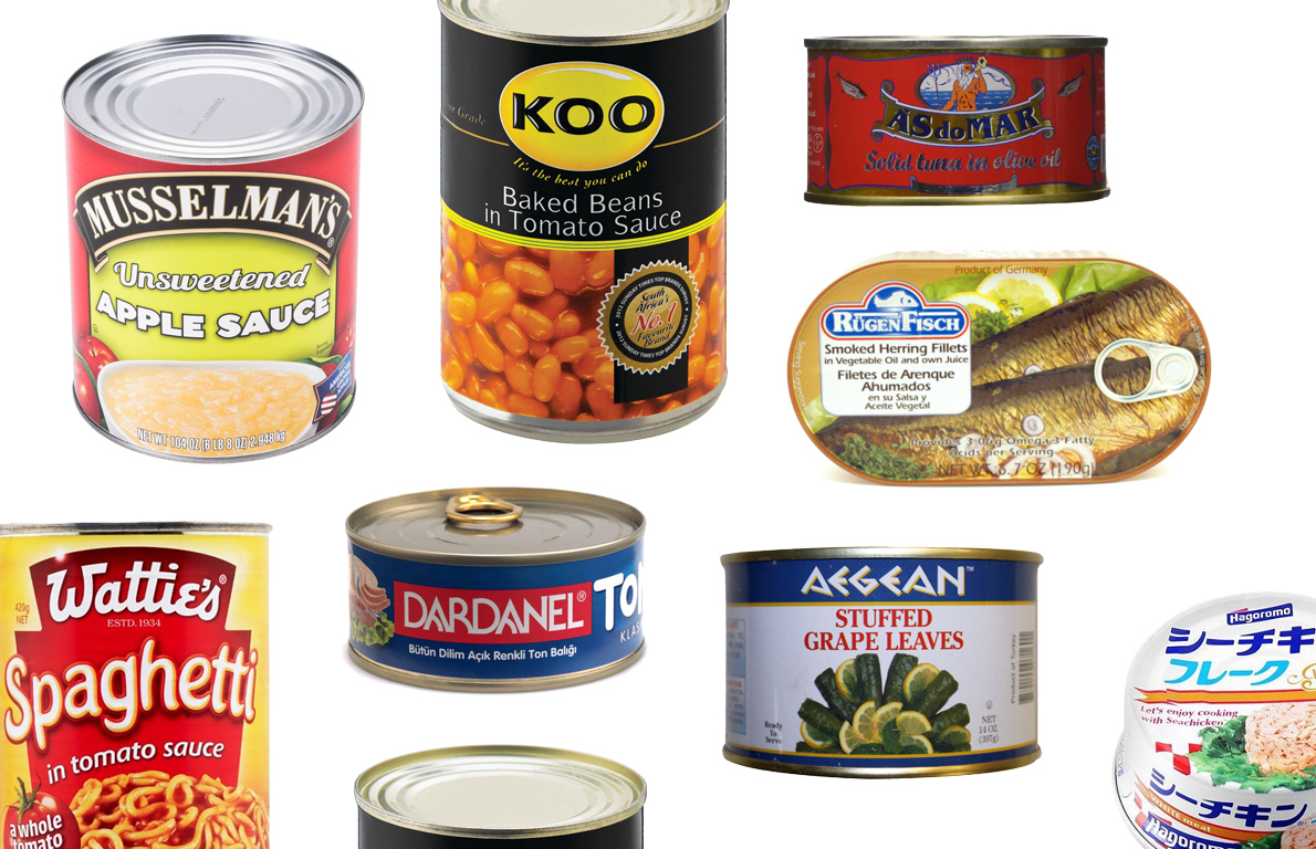 What foods are commonly canned?