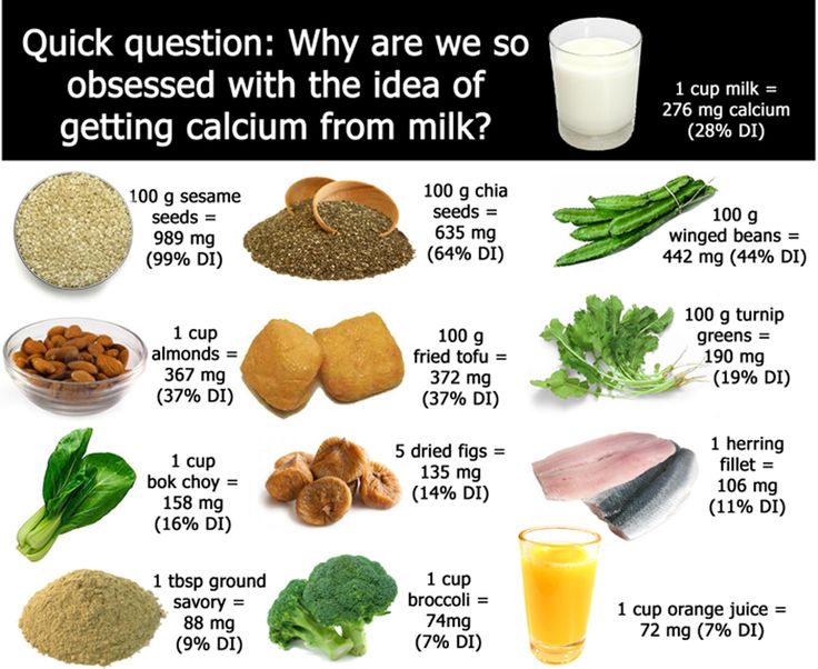 What foods are high in calcium besides milk?