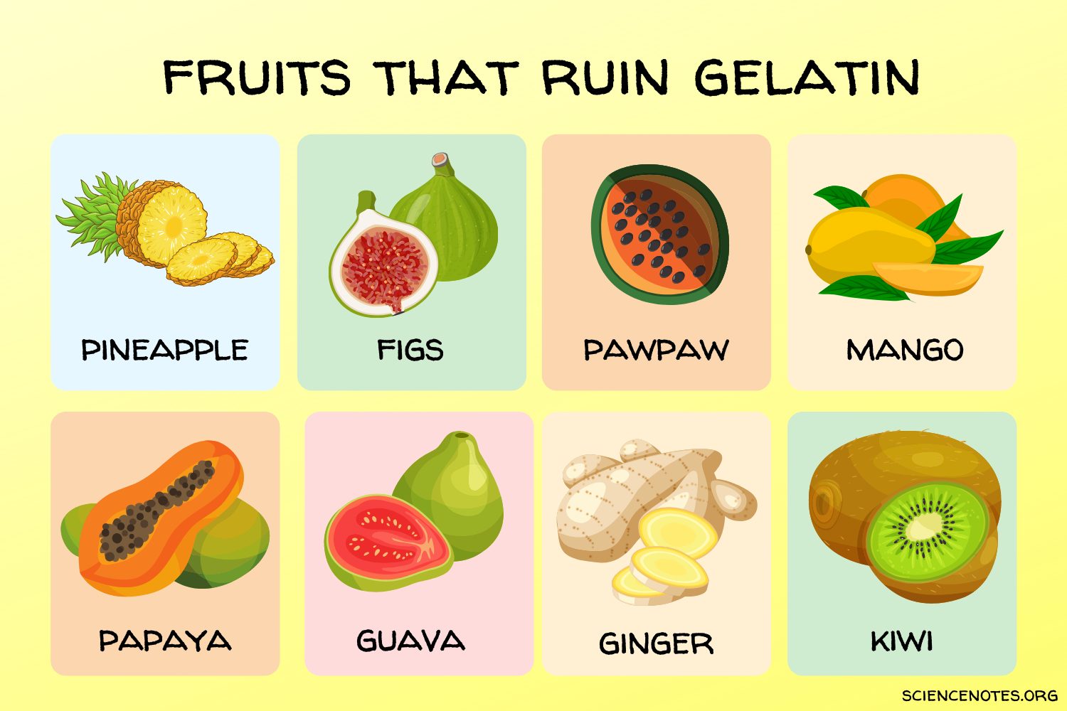 What foods are high in gelatin?