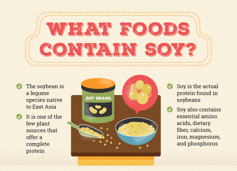 What foods are made with soy?