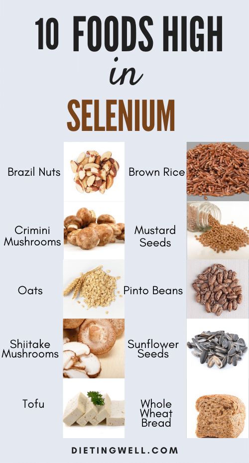 What foods are naturally high in selenium?