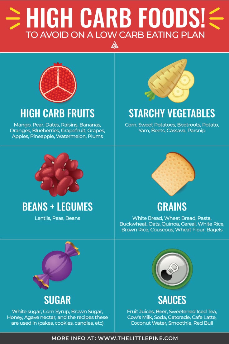 What foods are typically high in carbohydrates?