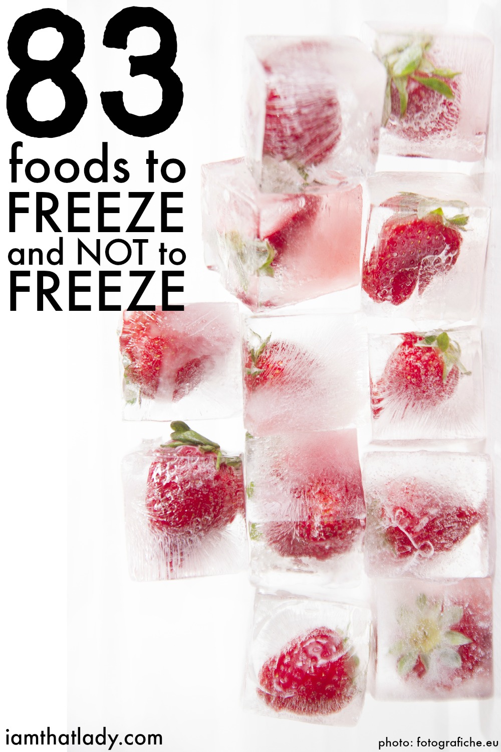 What foods are unsuitable for freezing?