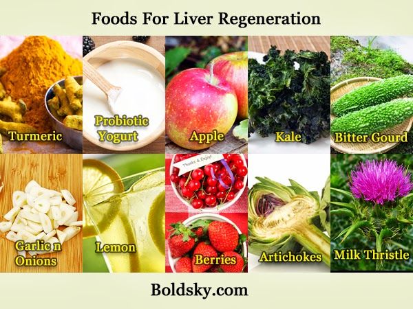 What foods can regenerate the liver?