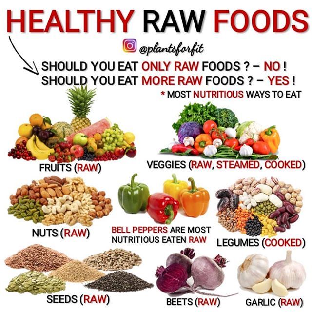 What foods can you eat raw?