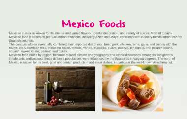 What foods did the Spanish introduce to Mexico?